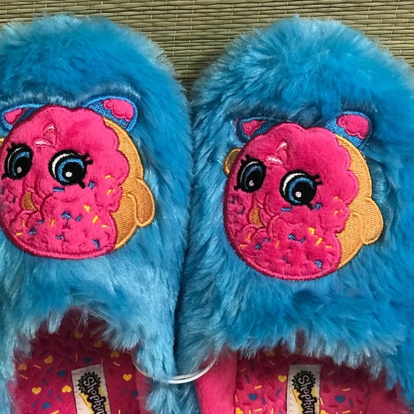 Shopkins | Shoes | Shopkins Girl Blue Doughnut Slippers House Shoe ...